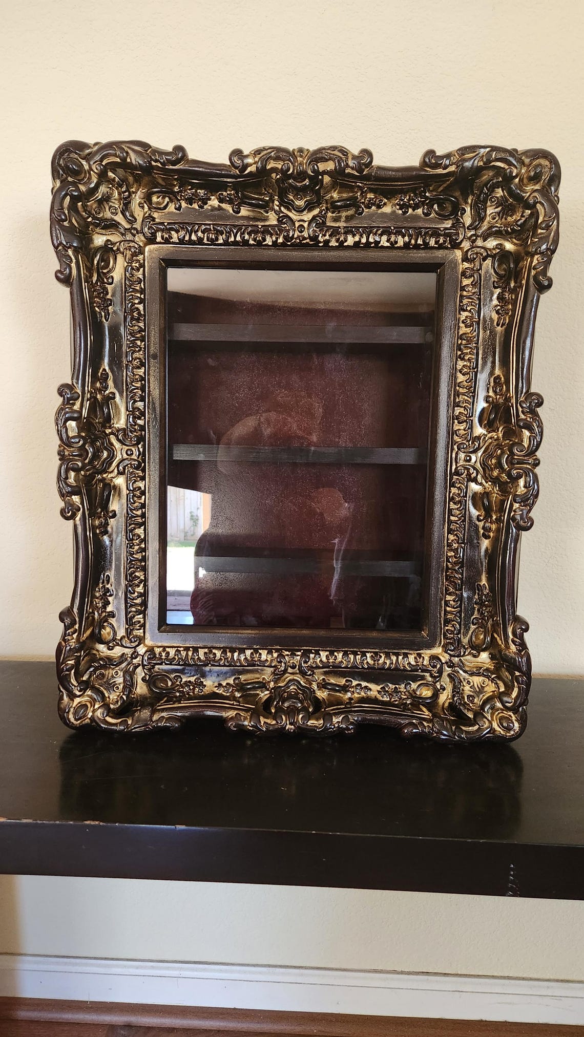 Baroque Wall Mahogany Frame Shadow Box: Essential Oil, Spice, Nail ...