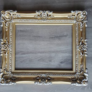 12x16 Gold Chic Frame, Baroque Frame, Victorian Picture Frame, Wedding ...