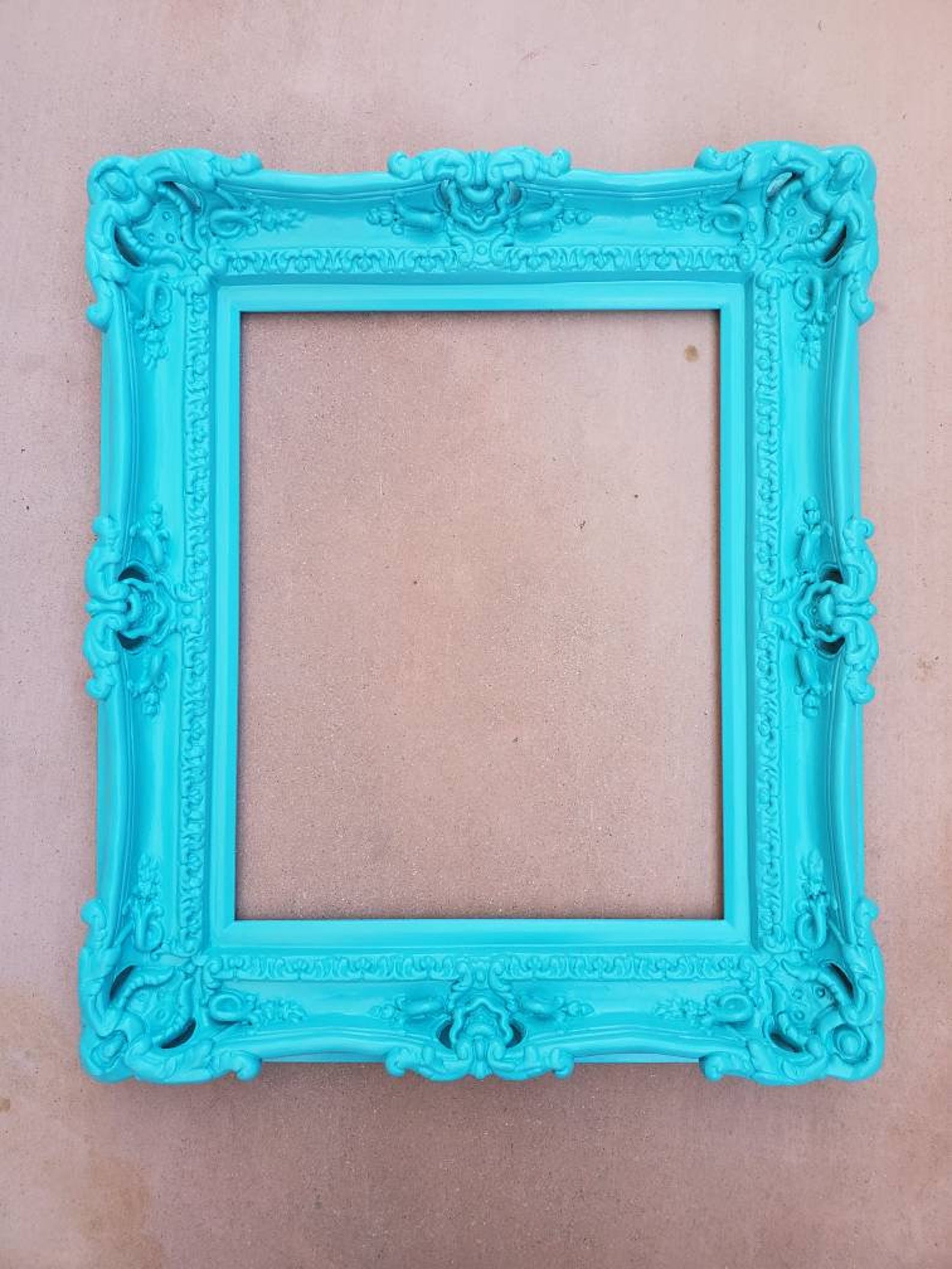 20x24 Turquoise Frame Baroque Frame for Art Paint or Canvas | Etsy