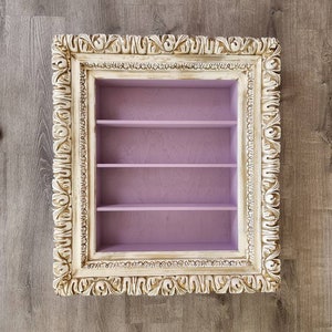 20x24 Vintage Gold Wall Shelves Display, Essential Oil Rack Shelf, Nail ...