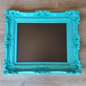 16x20 Ornate Baroque Turquoise Photo Frame, Artwork Canvas, Art ...