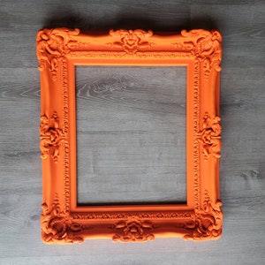 16x20 Orange Picture Frame, Baroque Frame, Canvas, Art Paint, Cottage ...