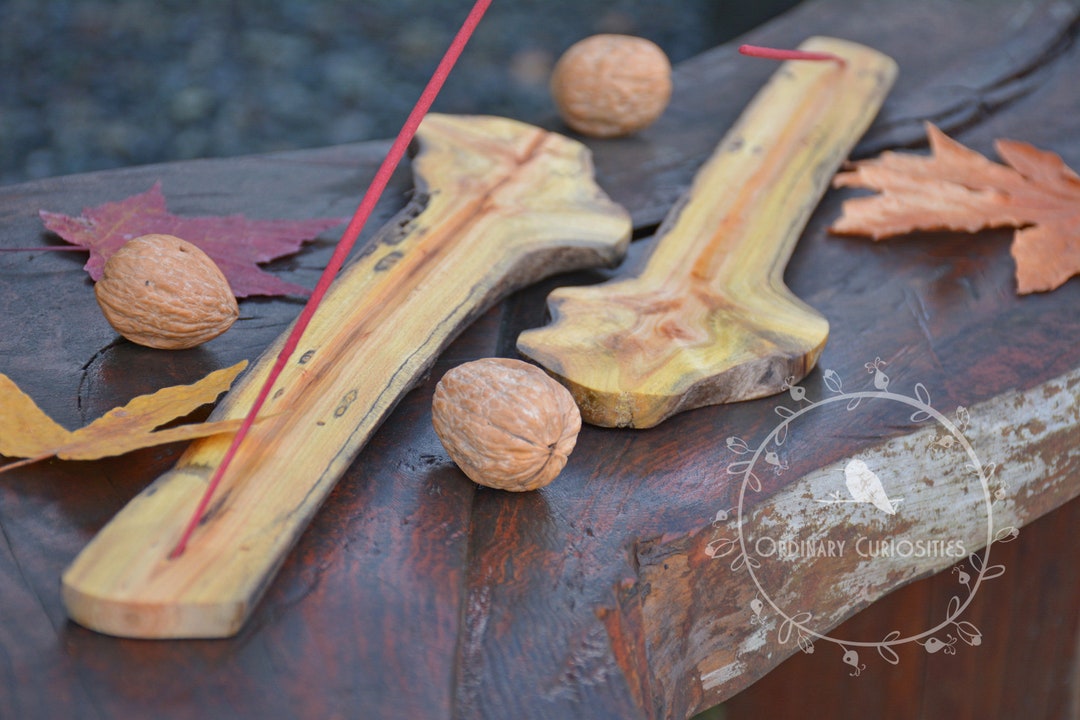 SET of Two-maple Wood-incense Sticks-fragrance-aromatherapy-stand ...
