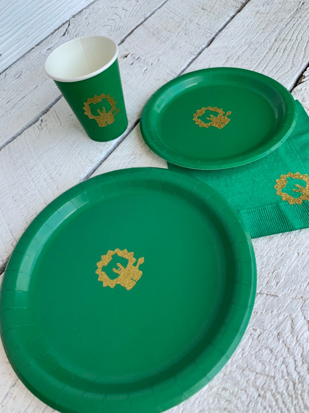 Baby Lion Party, Zoo Animals Theme Cups, Plates and Napkins, Lion Theme ...