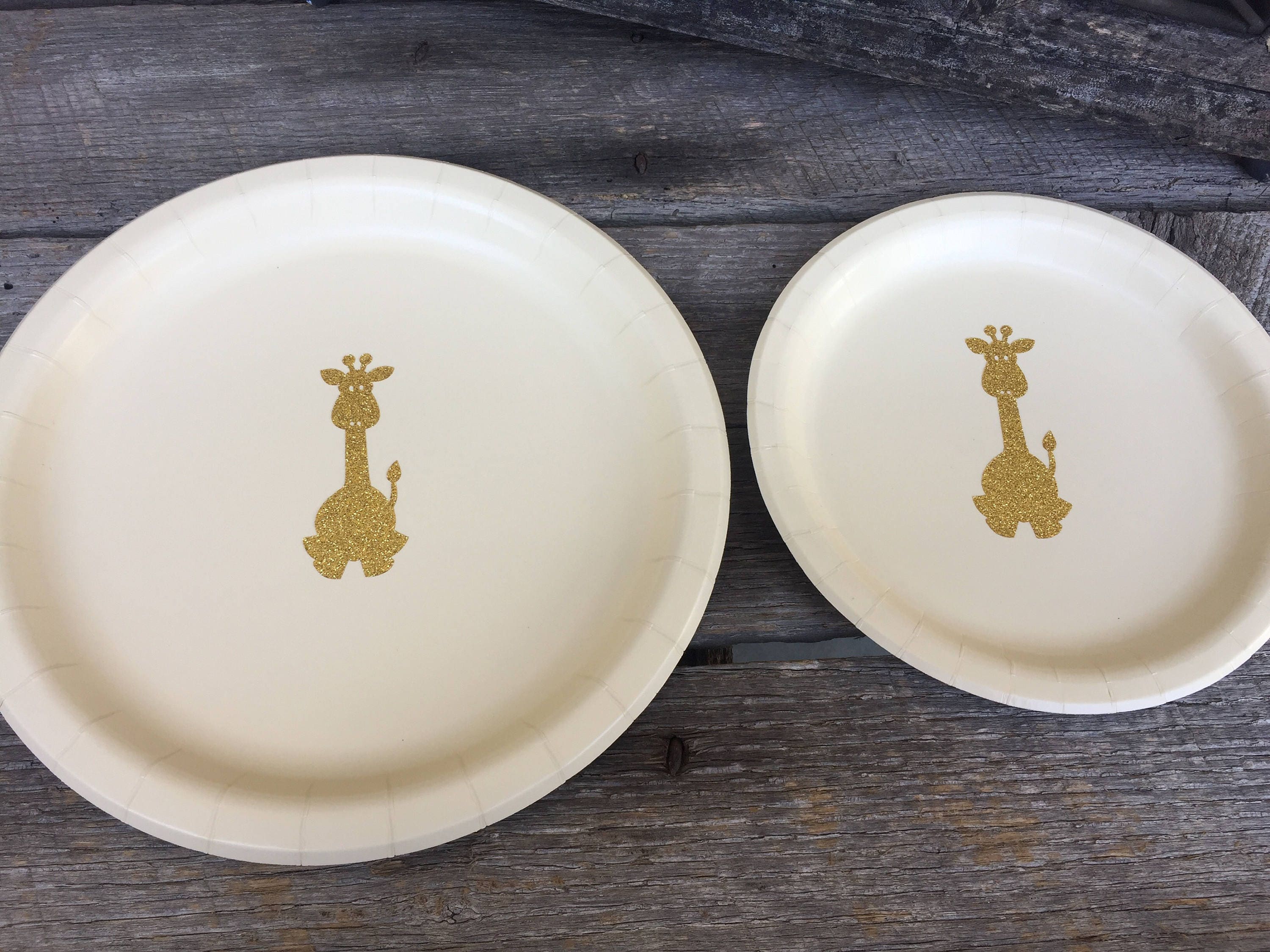 Giraffe Party Giraffe Cups Plates Napkins Giraffe Gold | Etsy