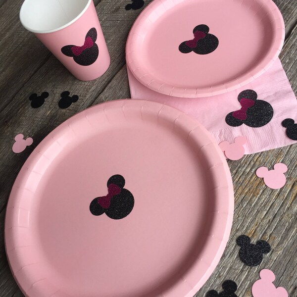 Minnie Mouse Plates - Etsy