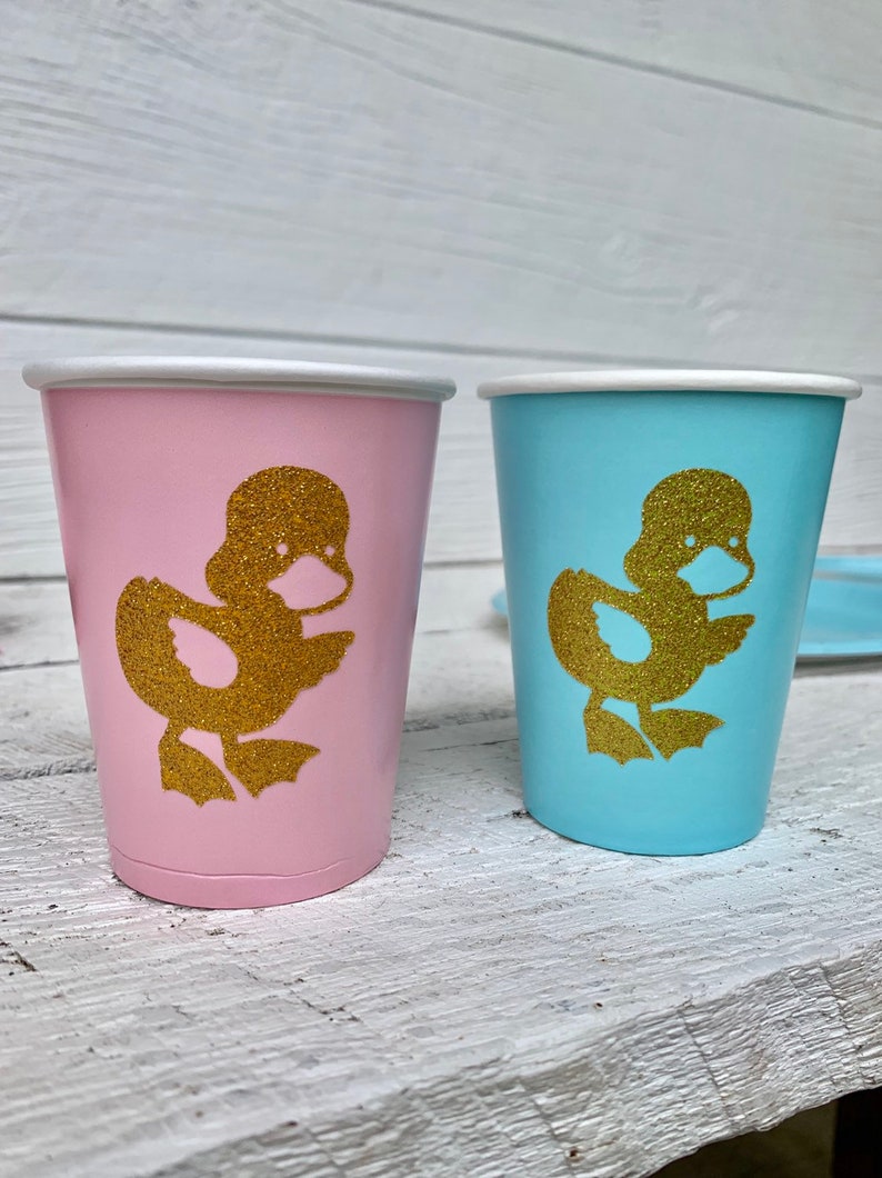 Waddle It Be Duck Gender Reveal Party Cups Plates and | Etsy