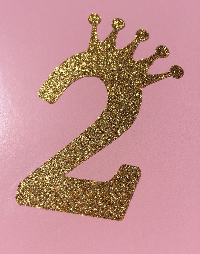 Second Birthday Pink and Gold Glitter 2 Princess | Etsy