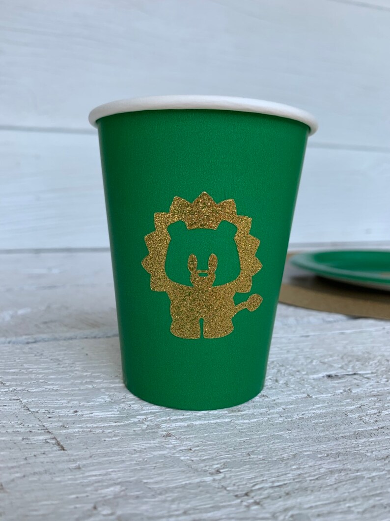 Baby Lion Party, Zoo Animals Theme Cups, Plates and Napkins, Lion Theme ...