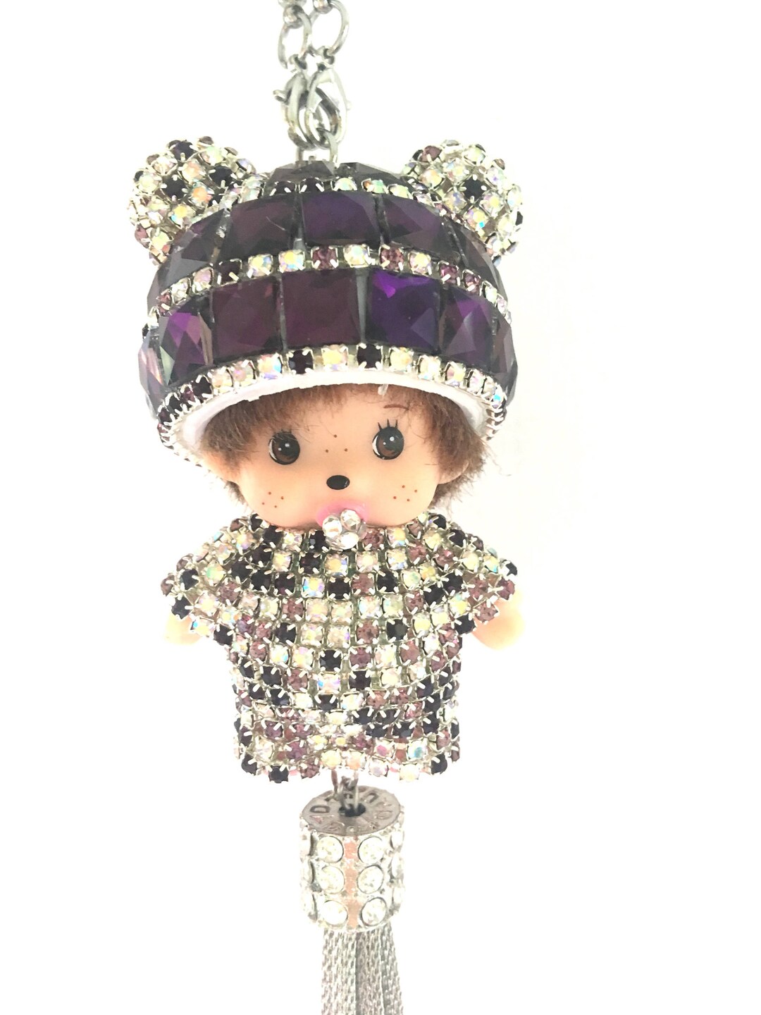 Super Cute Rear View Mirror Car Pendant Crystal Lucky Charm - Etsy