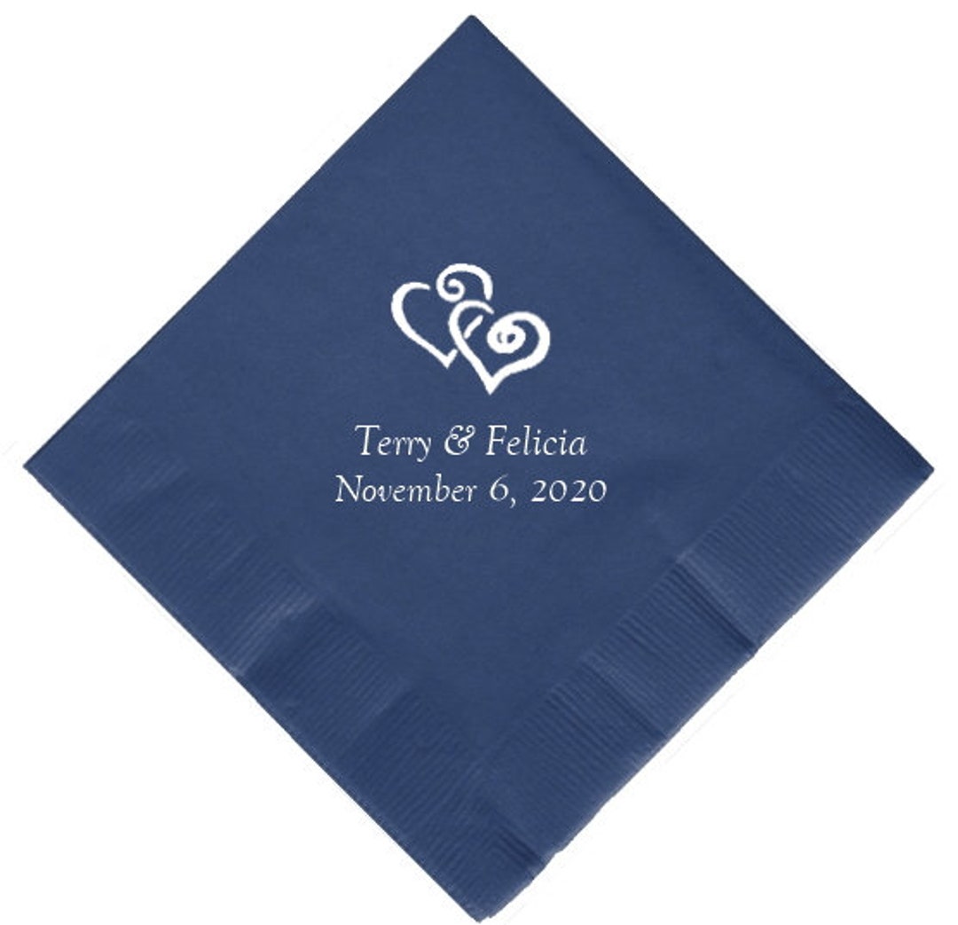 Personalized Custom Beverage Cocktail or Dessert Napkins - Etsy