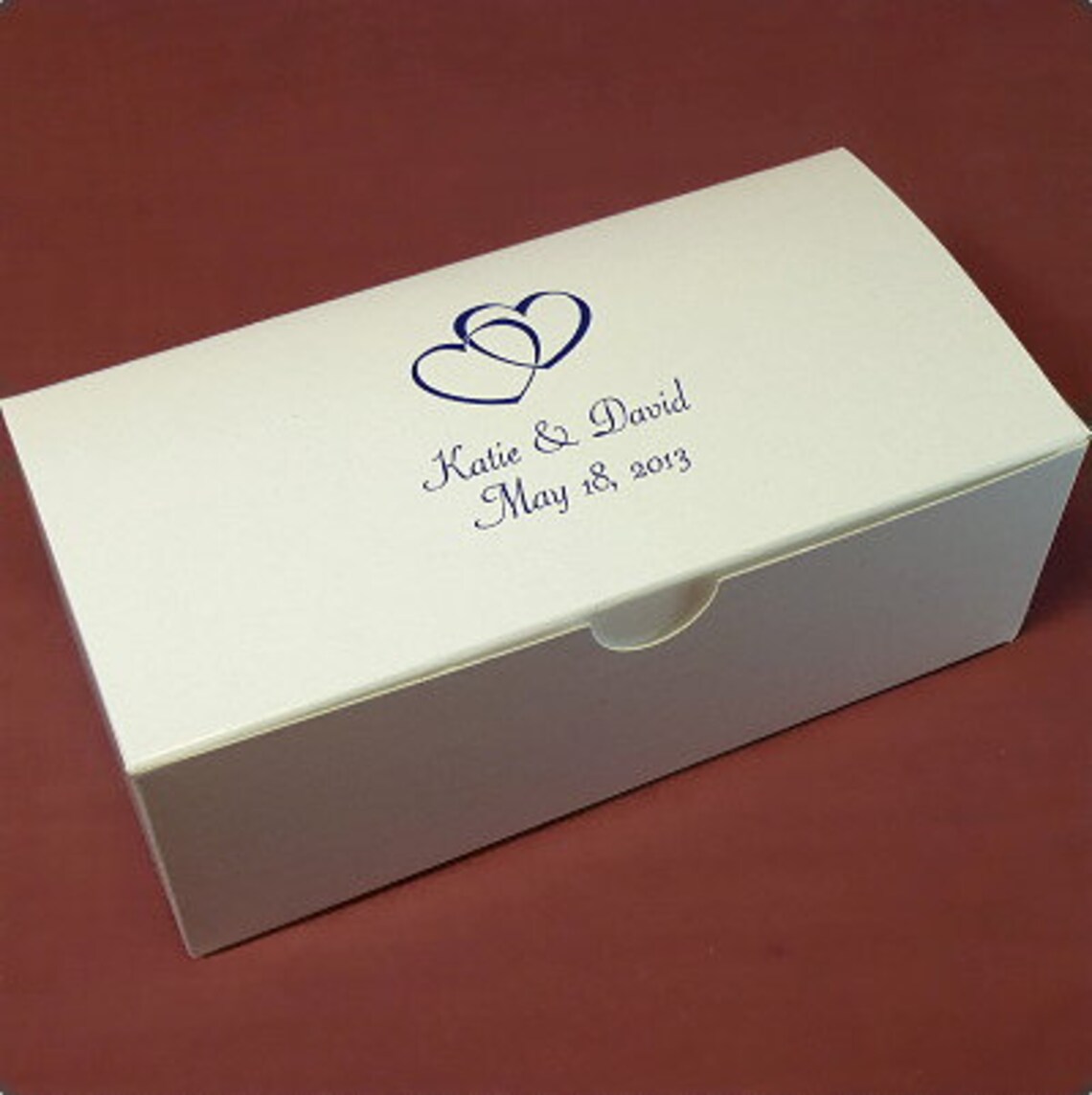 Personalized White Cake or Candy Favor Box 6x3x2 - Etsy