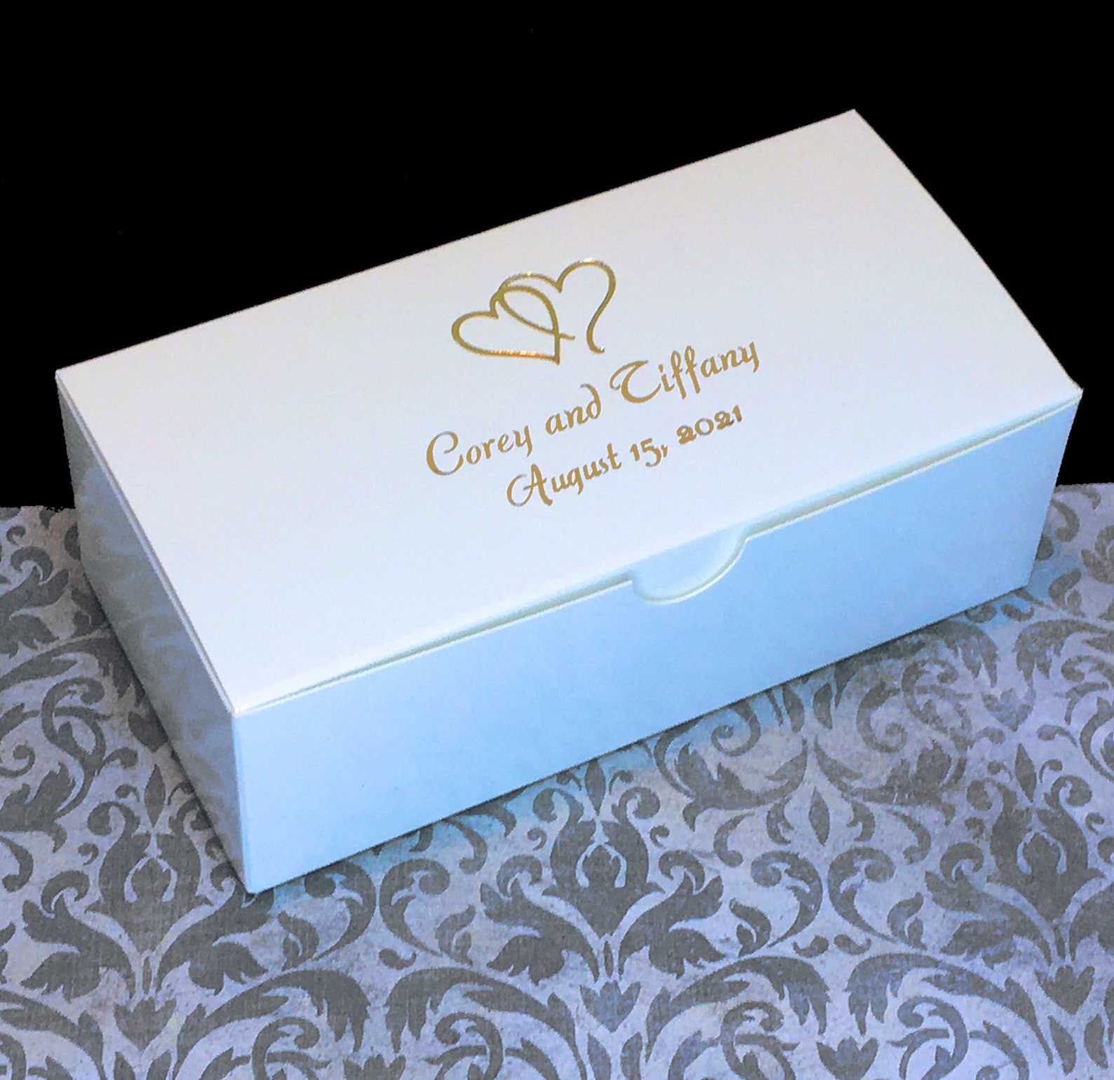 Personalized White Cake or Candy Favor Box 6x3x2 - Etsy