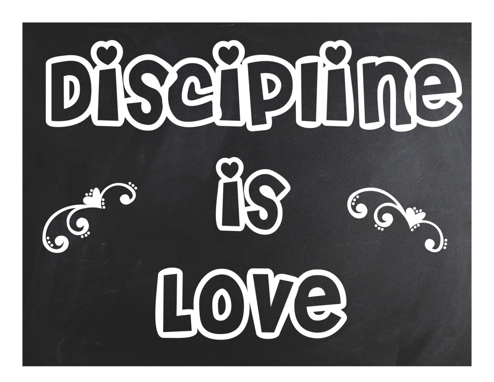 Discipline is Love classroom Sign Elementatry - Etsy