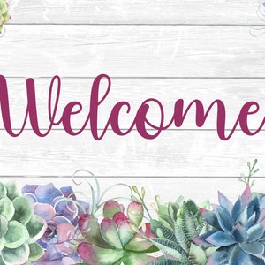 Classroom Door Sign, Personalized Classroom, Succulents Theme ...