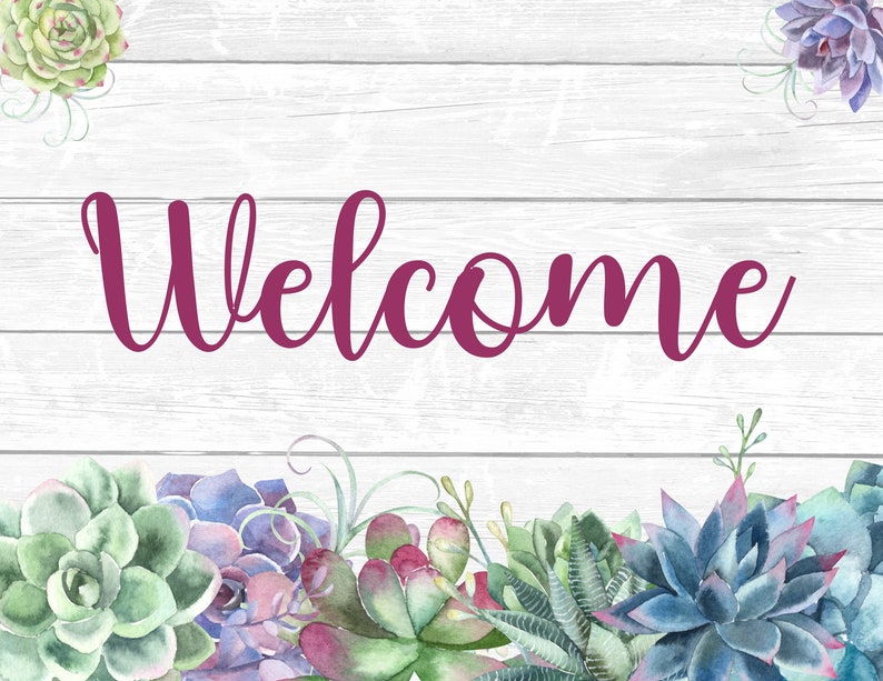 Classroom Door Sign Personalized Classroom Succulents Theme - Etsy