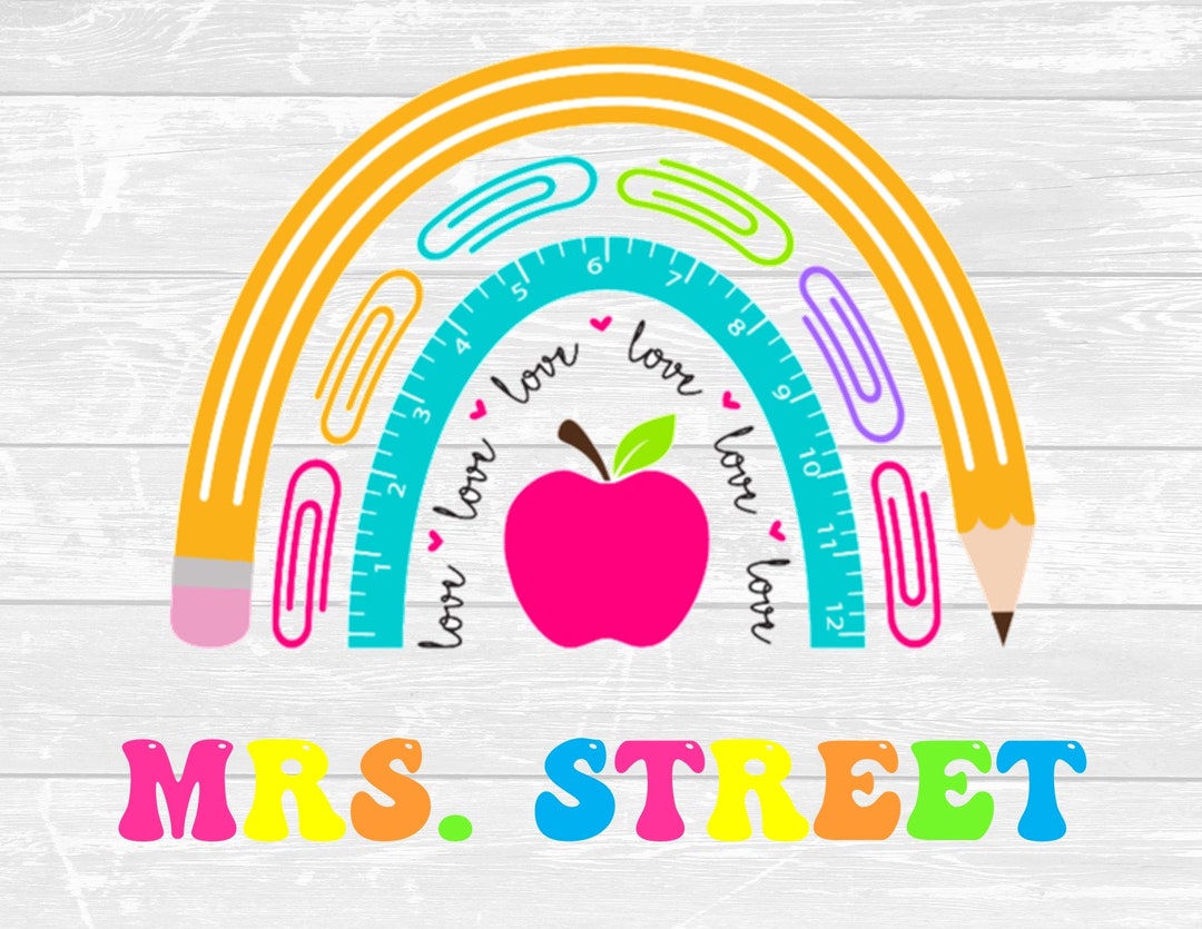 Classroom Door Sign, Personalized Classroom, Rainbow Classroom ...