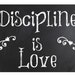 Discipline is Love classroom Sign | Etsy