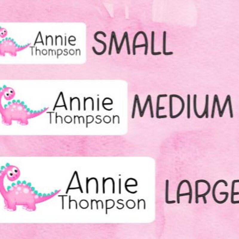Dinosaur Labels - Etsy