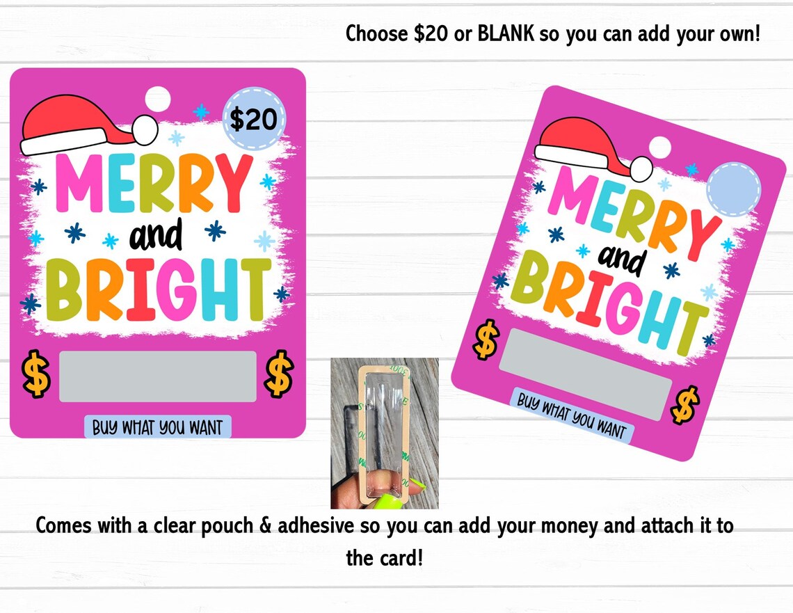 Christmas Money Card Teacher Money Card Money Card Tooth - Etsy