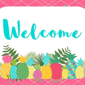 Classroom Door Sign | Personalized Classroom | Pineapples ~ Pineapple ...