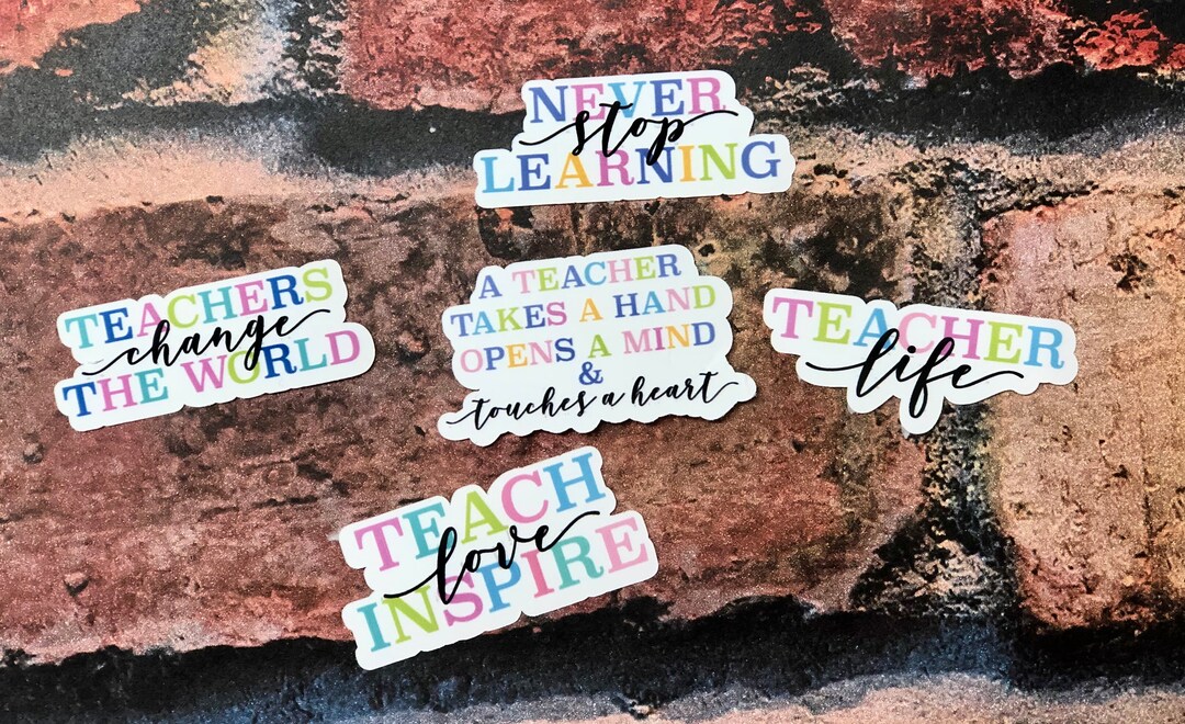 Motivational Stickers | Teacher Sticker| Motivational Teacher Sticker ...