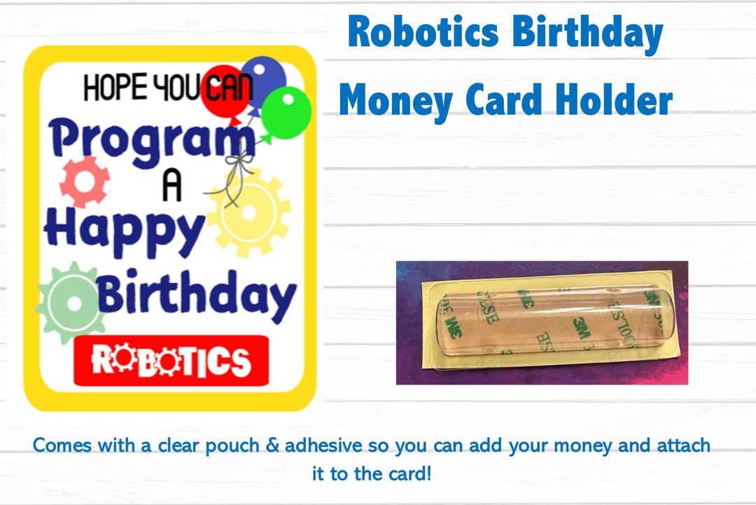 Robotics Birthday Card, Happy Birthday Money Card, Birthday Gift ...