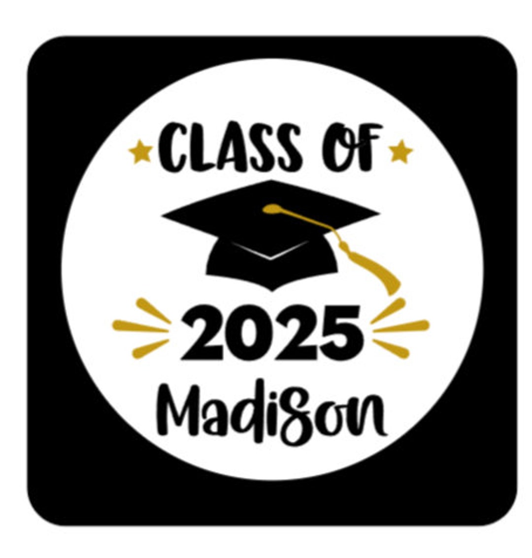 Class of 25 Stickers | Graduation Sticker Name | Custom Graduation ...