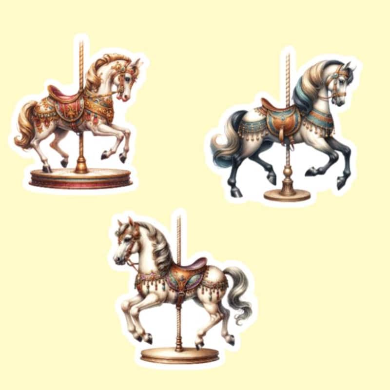 Watercolor Carousel - Etsy