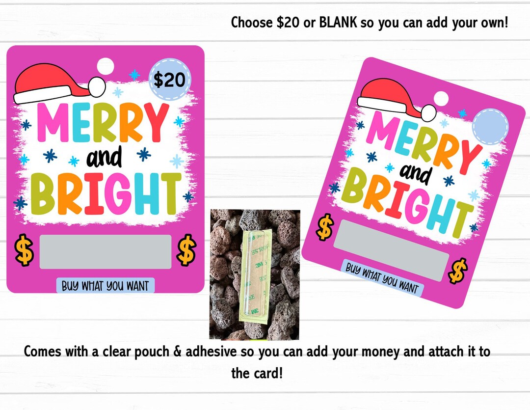 Christmas Money Card, Teacher Money Card, Money Card, Tooth Fairy ...