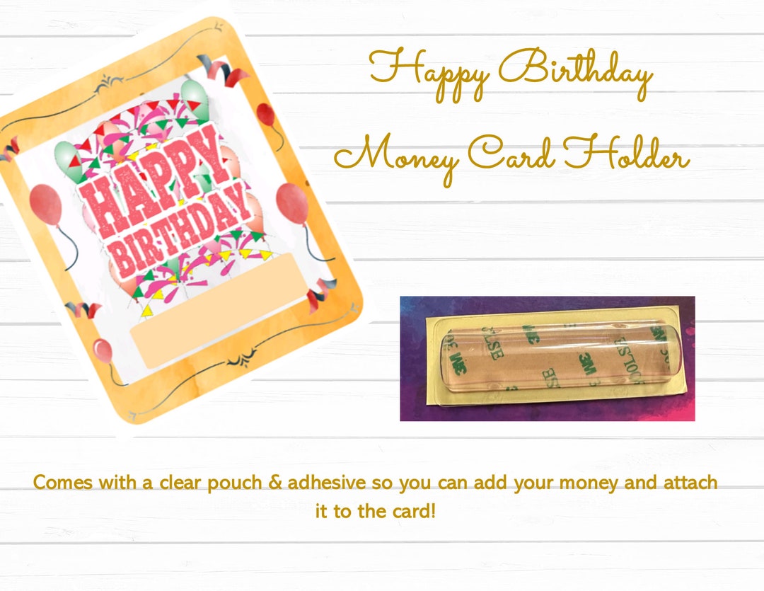Happy Birthday Money Card, Birthday Gift, Birthday Card, Birthday Money ...