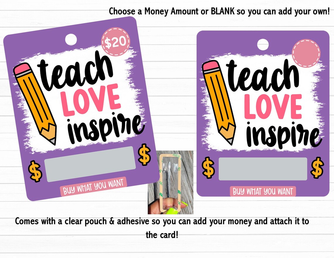 Christmas Money Card Teacher Money Card Money Card Tooth - Etsy