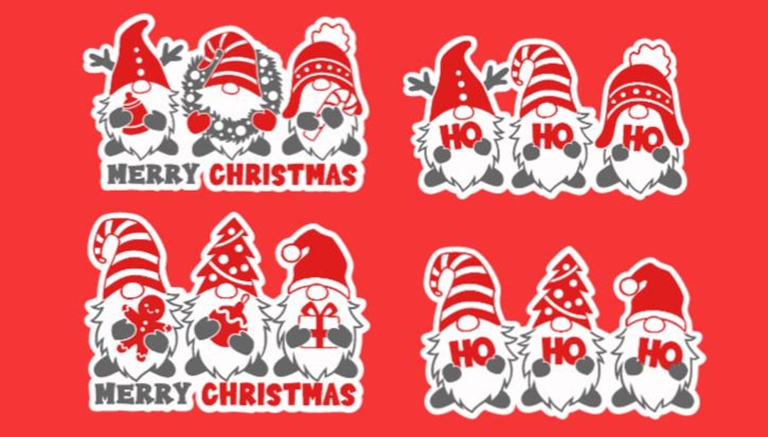 Merry Christmas Merry Christmas Gnomes HO HO HO Gnome - Etsy