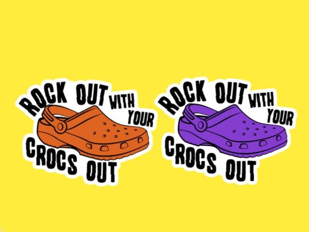 Clog Sticker | Rock Out Sticker - Etsy