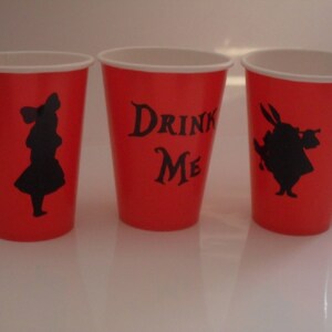 Alice in Wonderland White Rabbit Party Cups /mad Hatter Party - Etsy