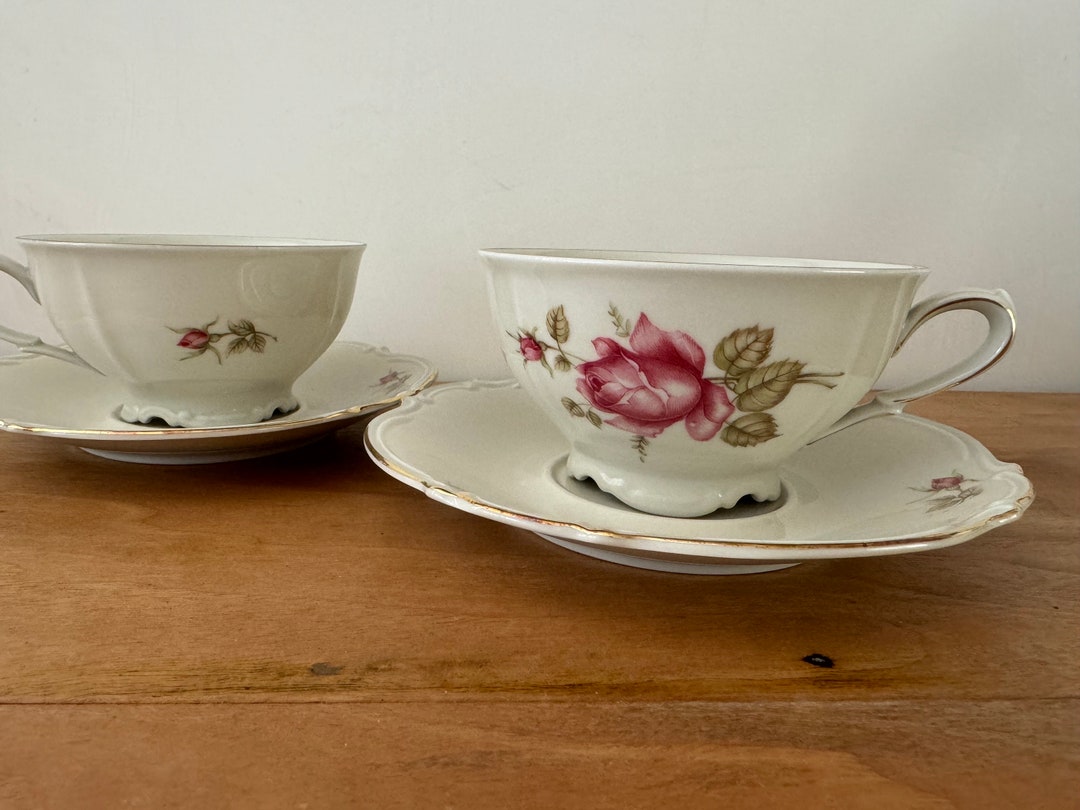 Set of 2 BAVARIA TEA CUPS and Saucers, Z&co Tirschenreuth, Chocolate ...