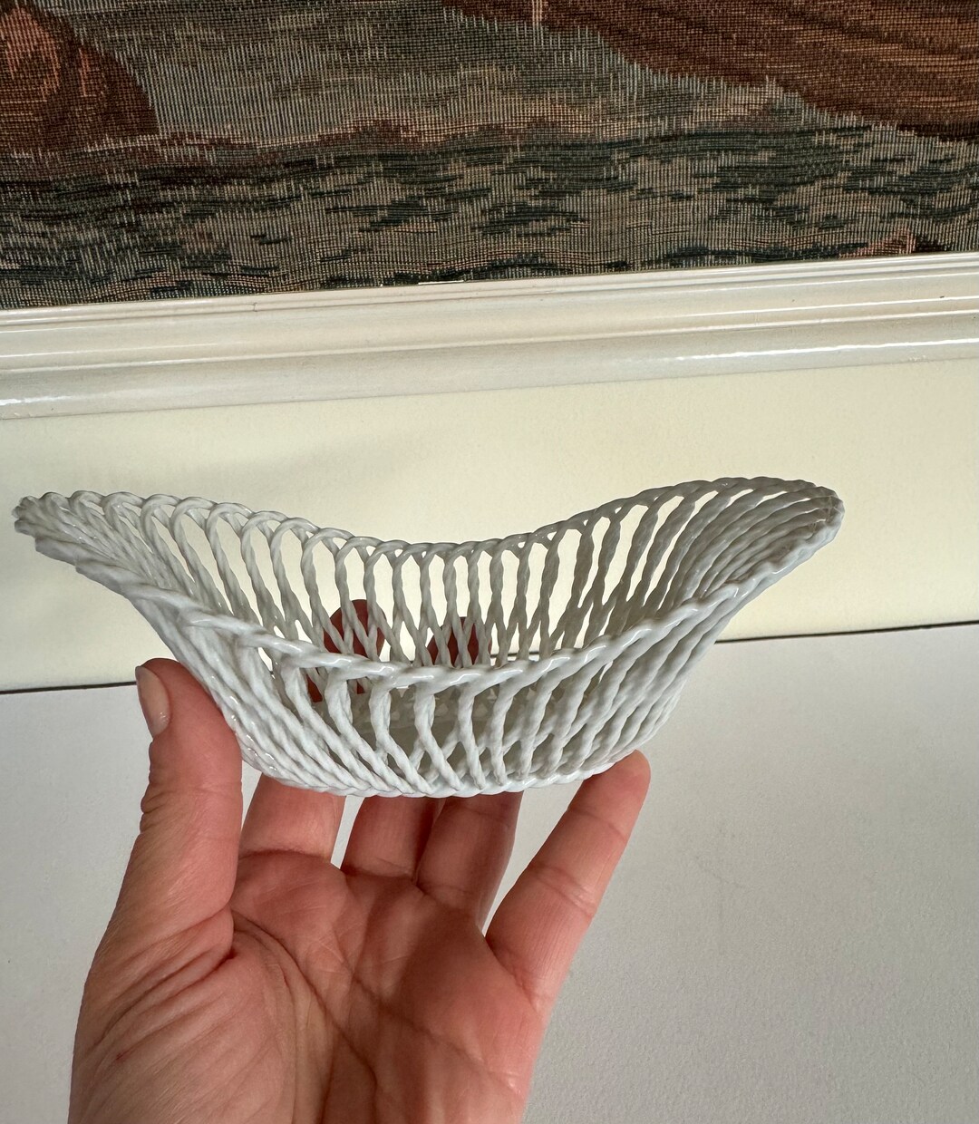APULUM LUCRU Manual Ceramic BASKET, Hand-woven, Vintage, for Collecting ...