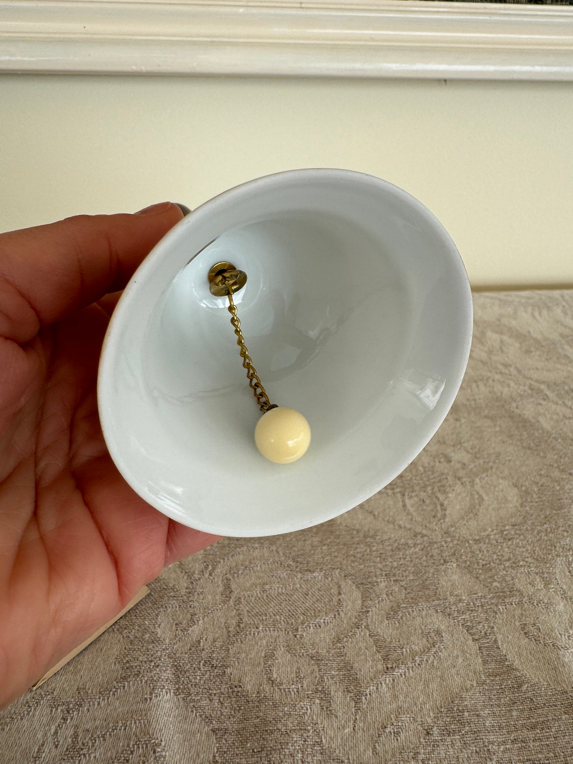 LIMOGES BELL DECORATED by Hand, Porcelain Bell, Collectible, Decorative ...