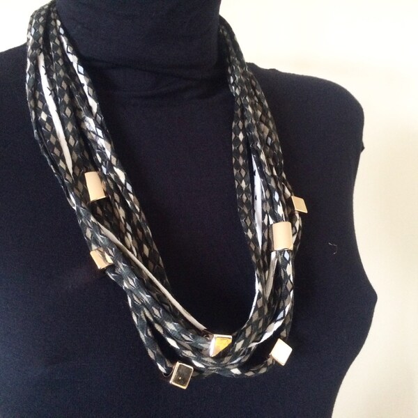 Fiber Necklace - Etsy