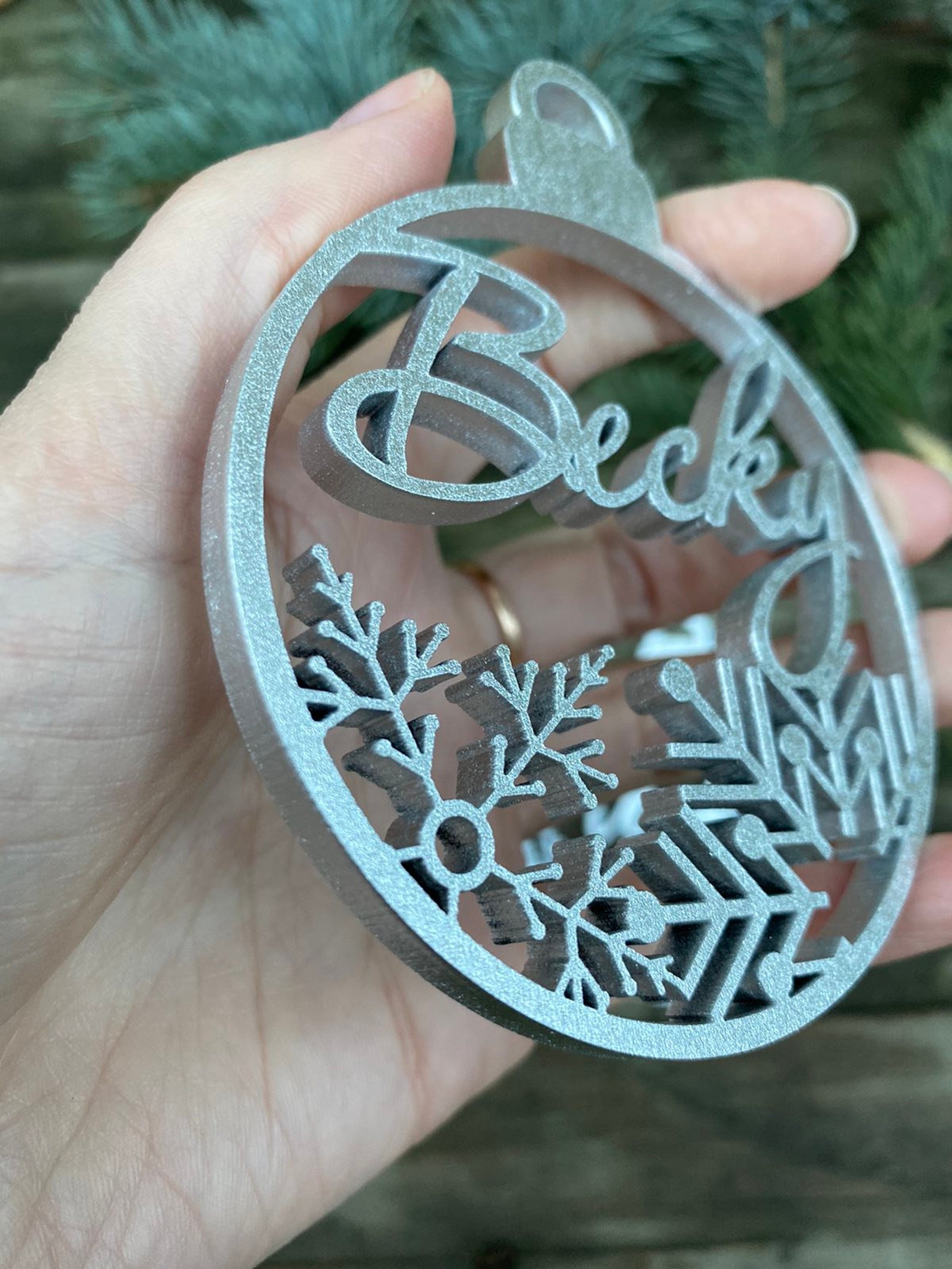 Custom CHRISTMAS Tree Baubles Christmas Tree Decor Personalized ...