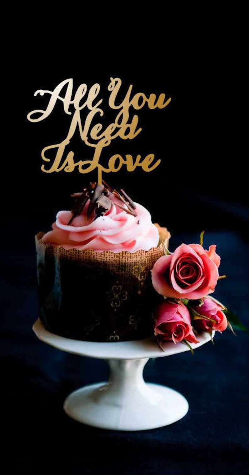 All You Need is Love Cake Topper. Your Wedding Cake Topper - Etsy