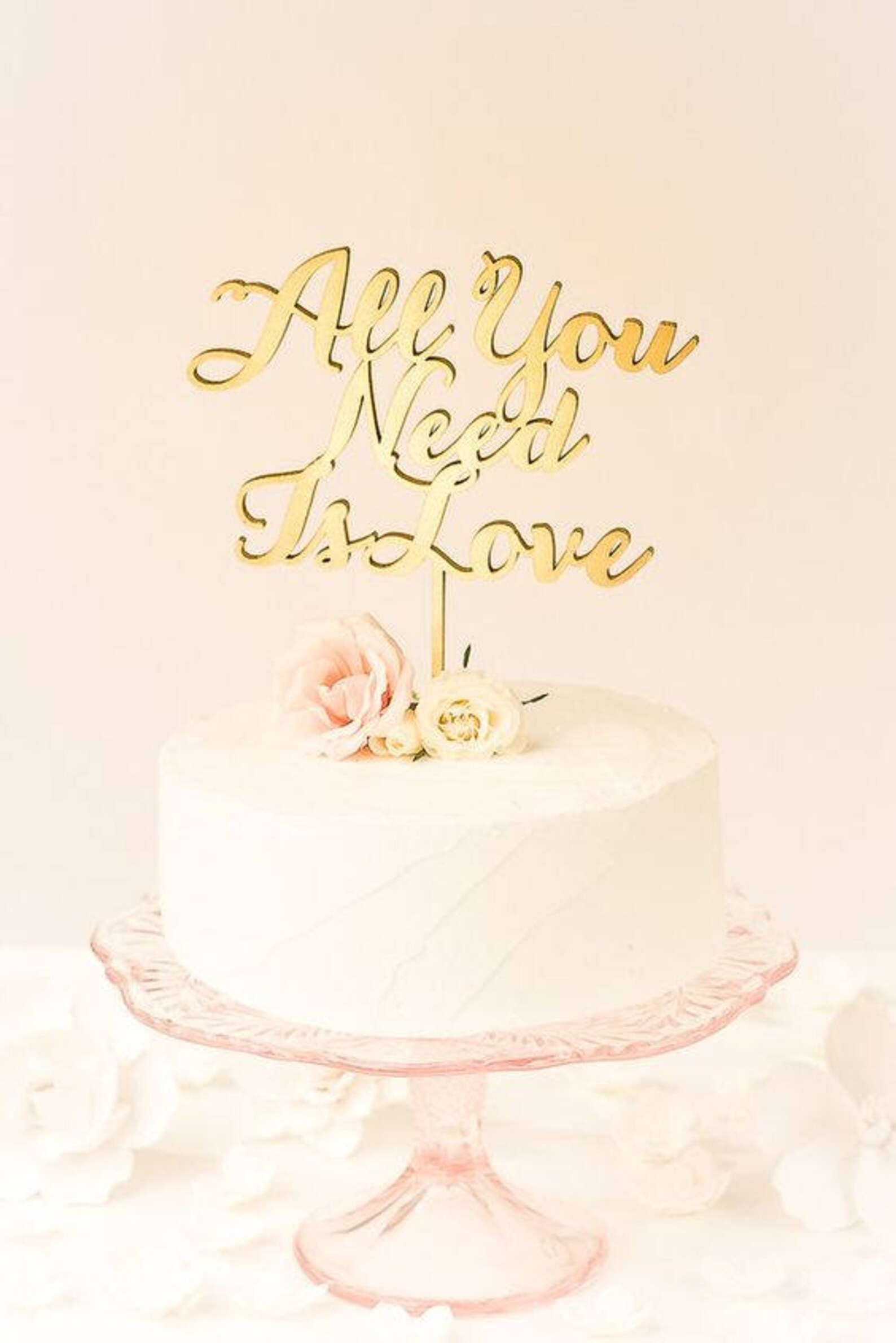 All You Need is Love Cake Topper. Your Wedding Cake Topper - Etsy