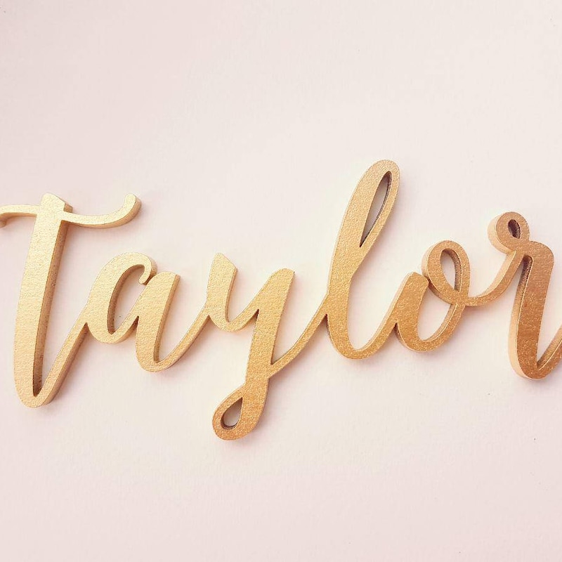 Gold Name Sign - Etsy