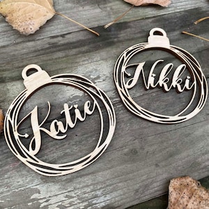 Custom CHRISTMAS Tree Baubles Christmas Tree Decor Personalized ...