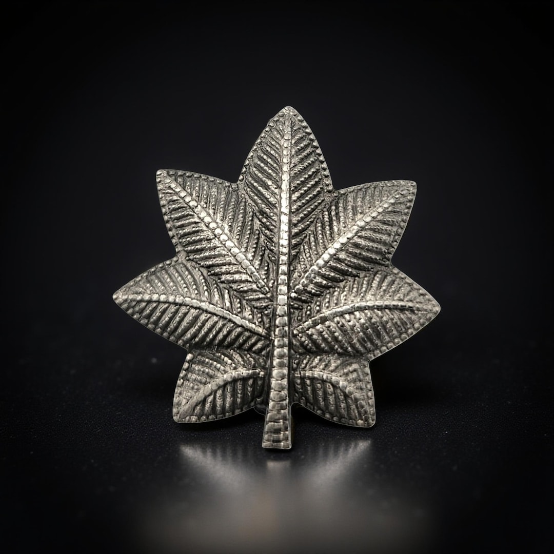 WWII US Army Lt. Colonel's Sterling Oak Leaf Cluster Pin | Officer Rank ...