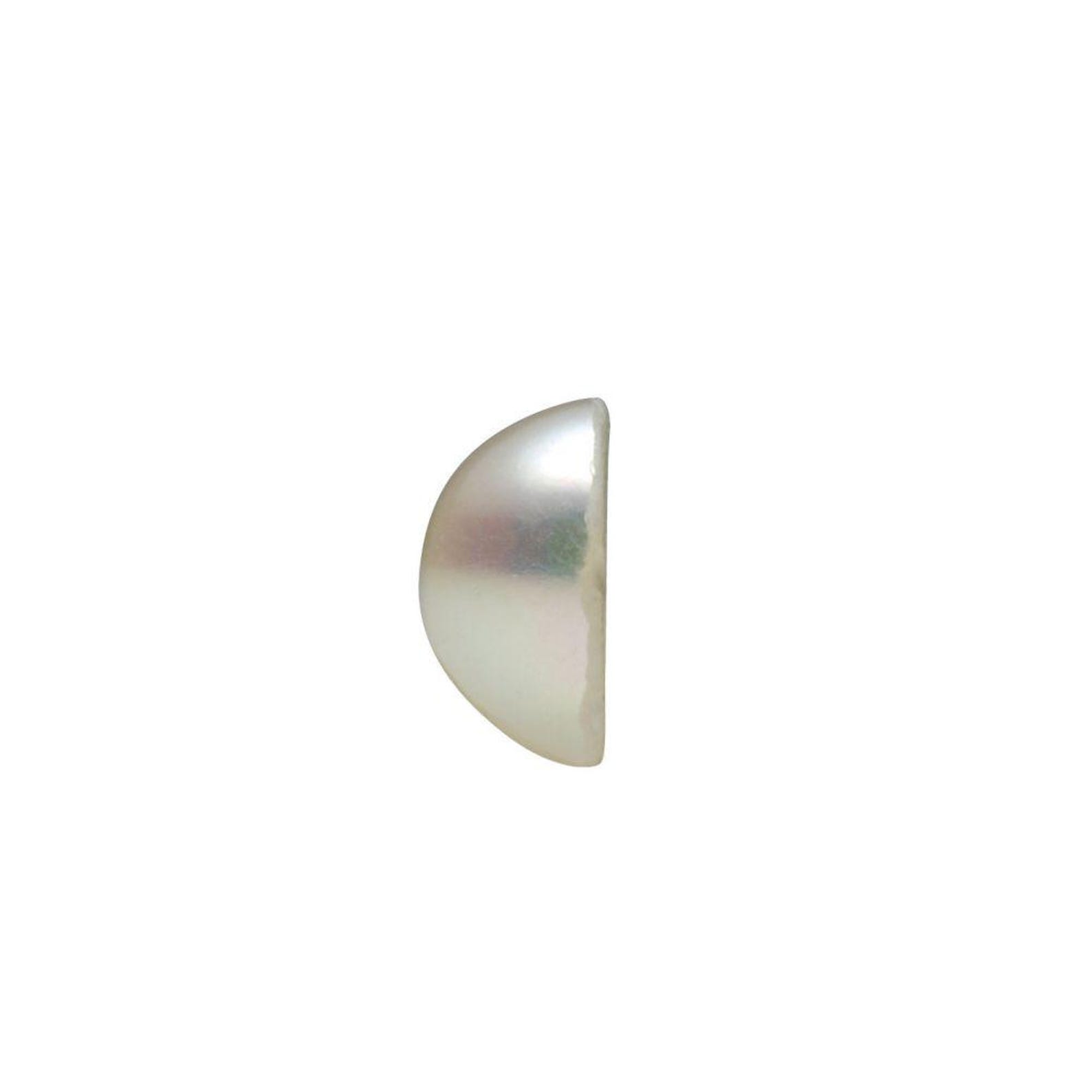 Half Round Cultured Seed Pearl | White Split Pearl | AA Quality - Etsy