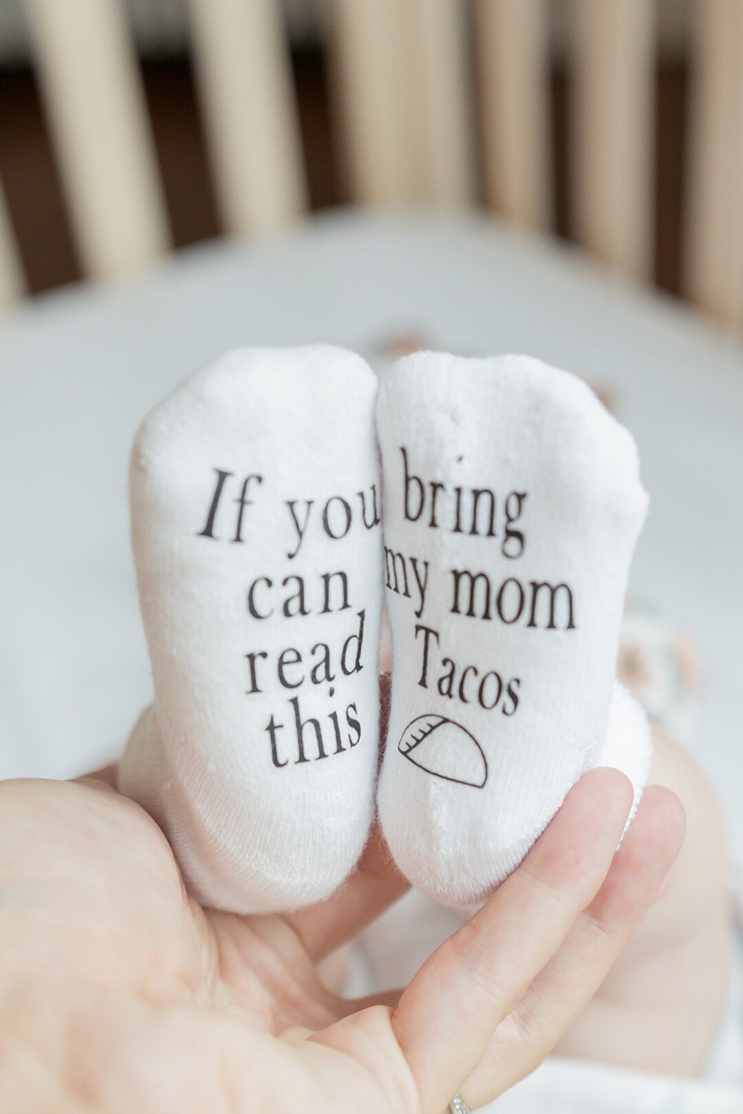 If You Can Read This Bring My Mom Tacos, Funny Gifts for New Mom, Baby ...