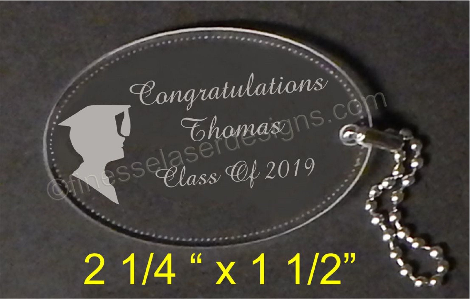 Personalized Graduation Boy's Silhouette LED Acrylic Cake Topper - Etsy