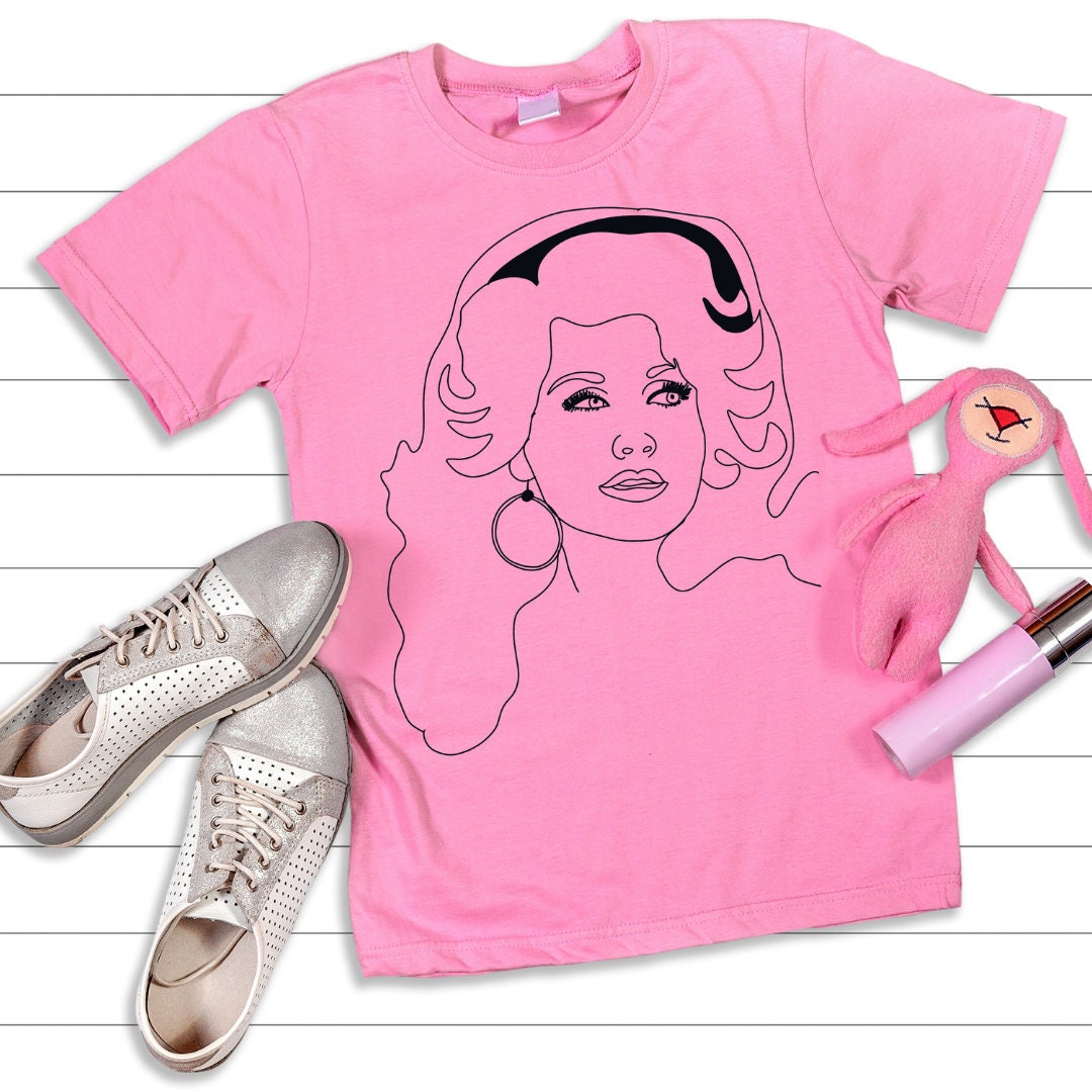 Dolly Parton Face Minimalist Outline SVG - Etsy