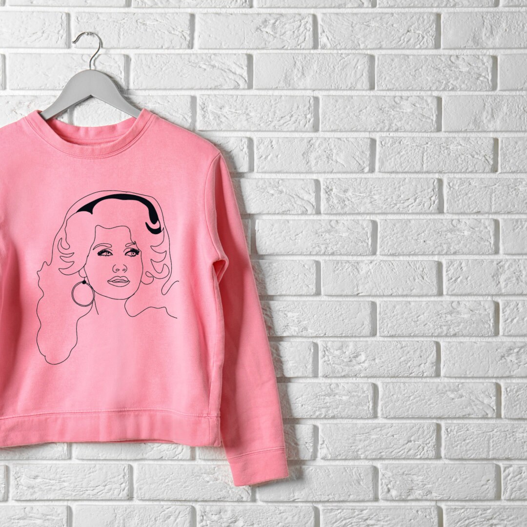 Dolly Parton Face Minimalist Outline SVG - Etsy